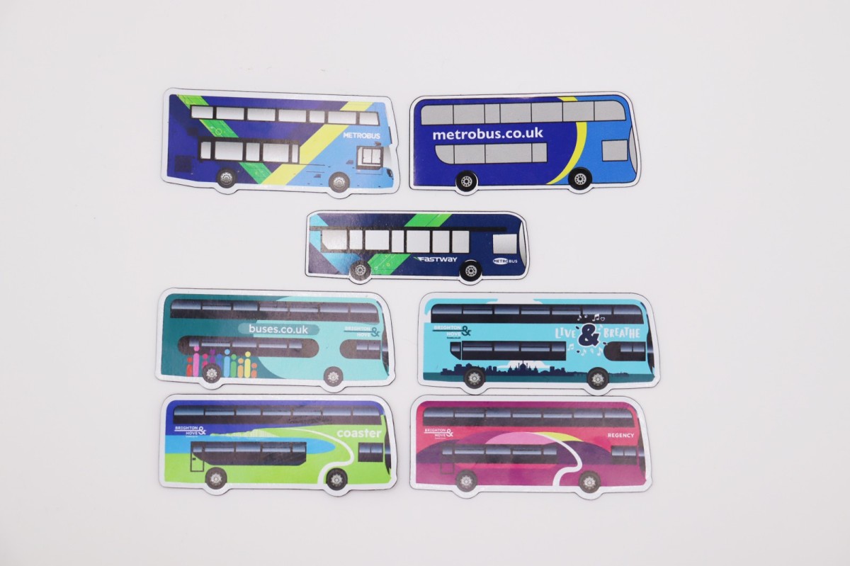 Bus livery fridge magnets - Brighton and Hove Buses