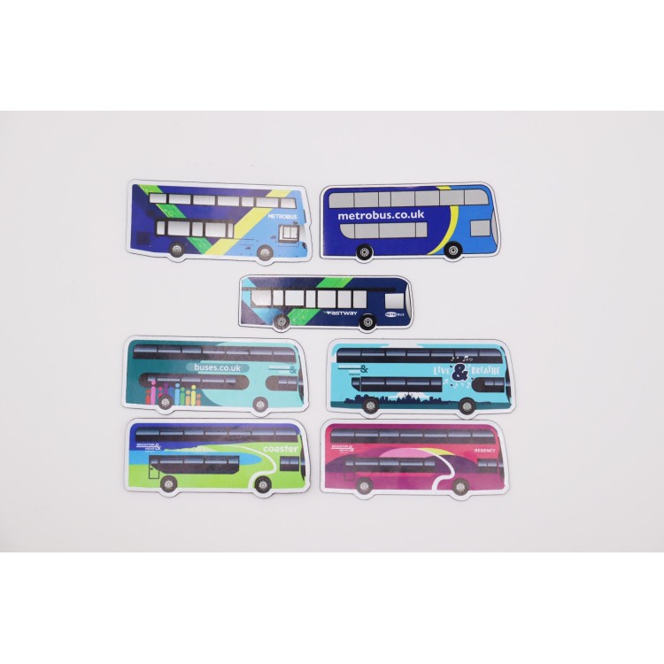 Bus livery fridge magnets - Brighton and Hove Buses